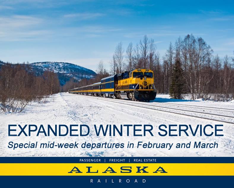 Alaska Railroad: Ride the Aurora Train this winter! - Alaska Travelgram